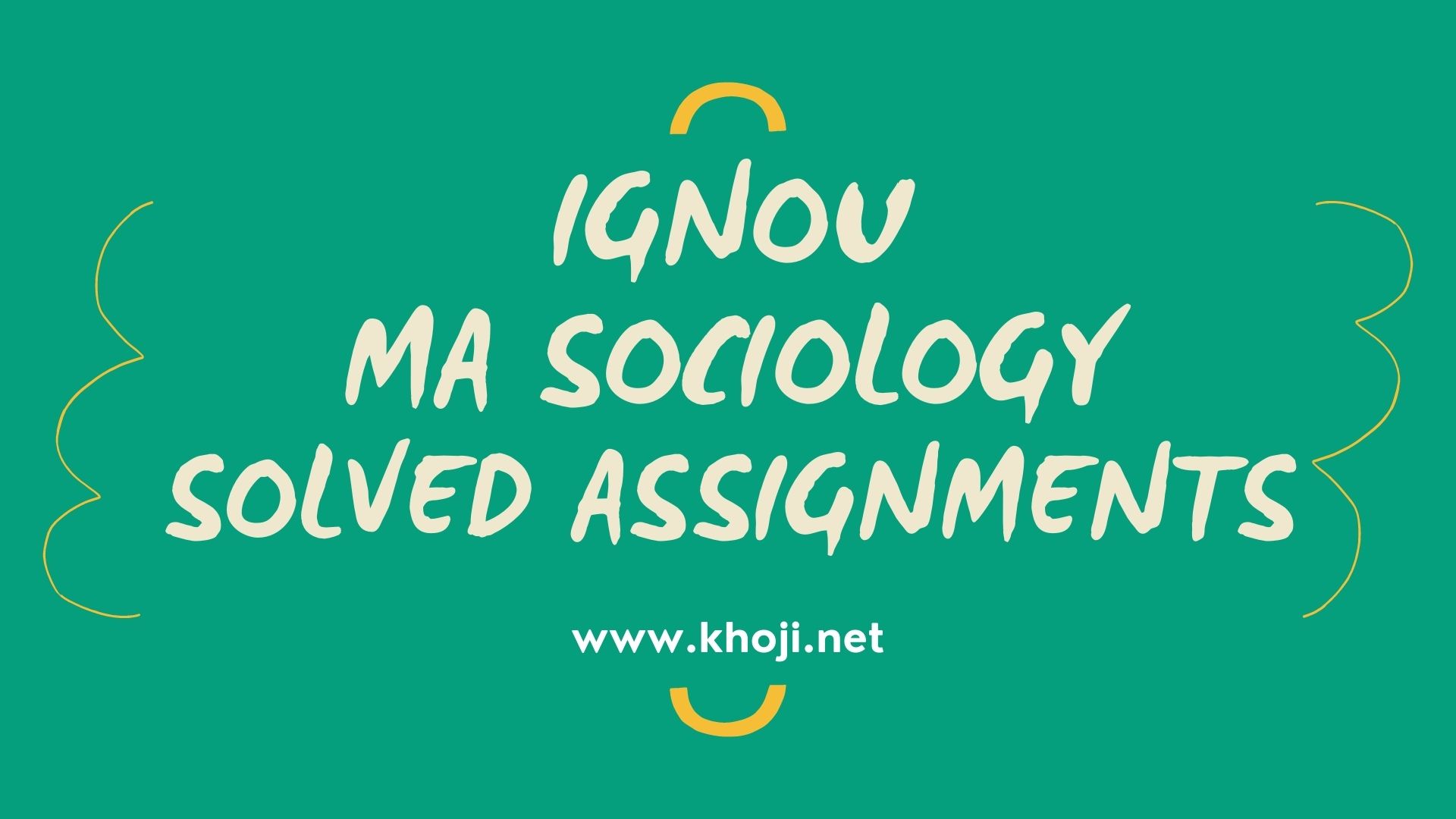 MA Sociology Solved Assignments for 2021-22 Session | KHOJINET MA Sociology Solved Assignments for 2021-22 Session | KHOJINET